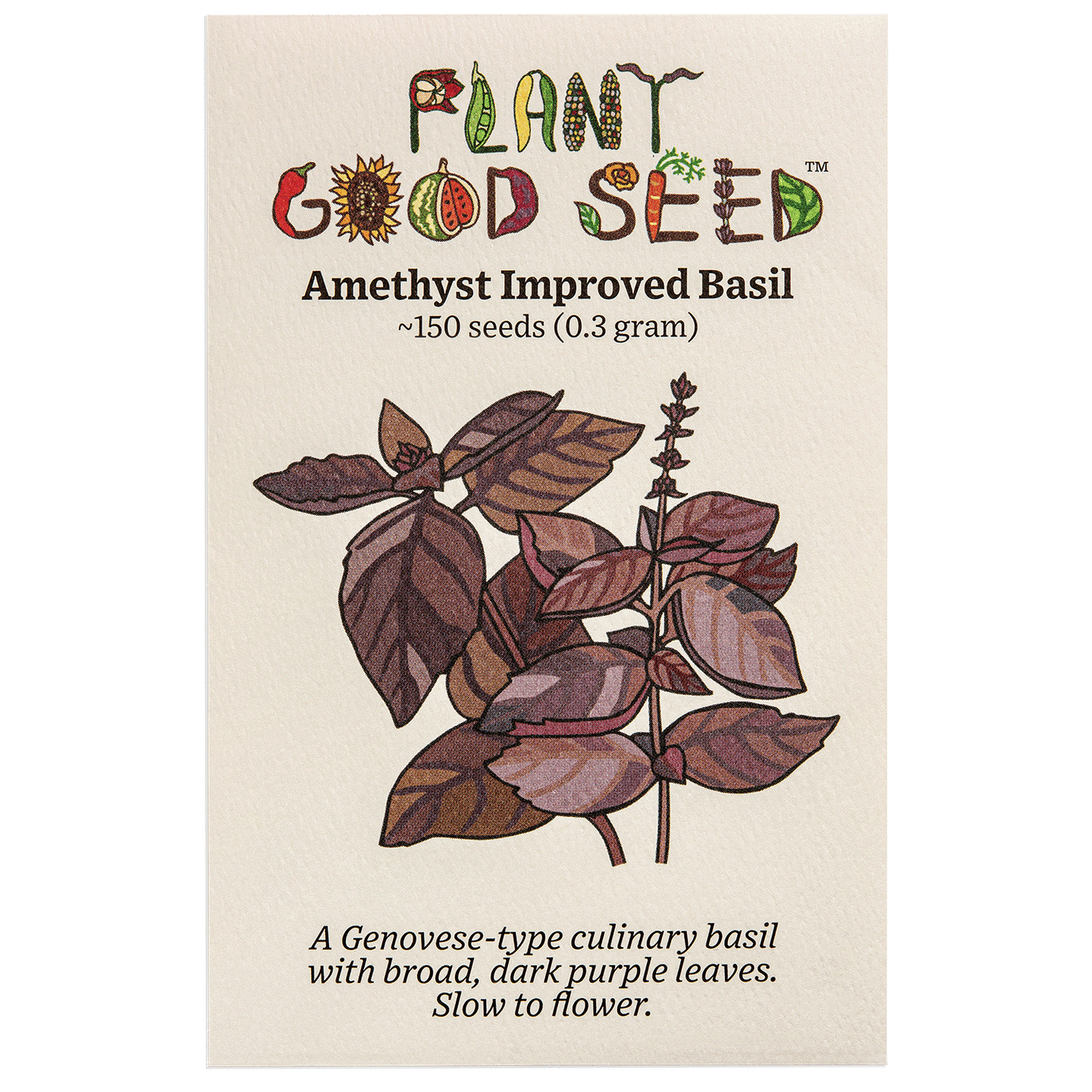 Amethyst Improved Purple Basil Seeds - The Plant Good Seed Company