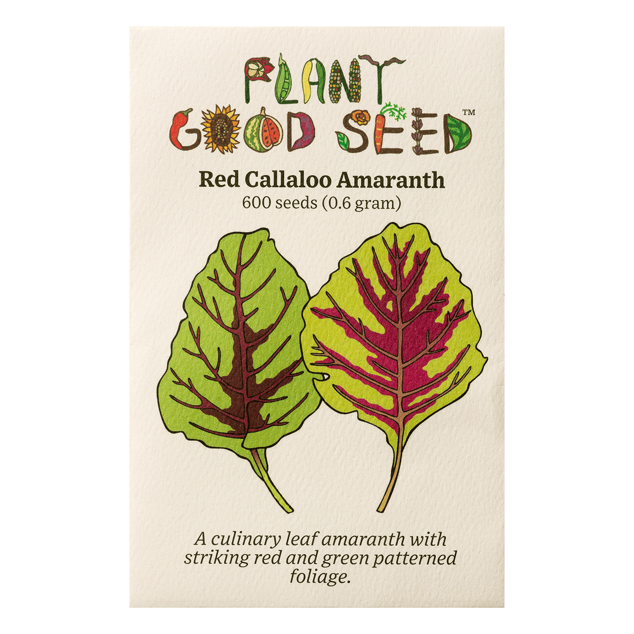 Red Callaloo Amaranth Seeds - The Plant Good Seed Company