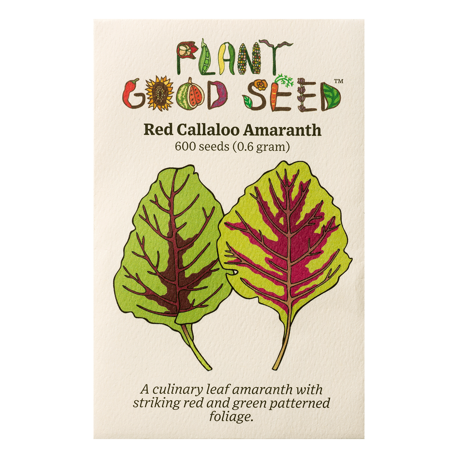 Red Callaloo Amaranth Seeds - The Plant Good Seed Company