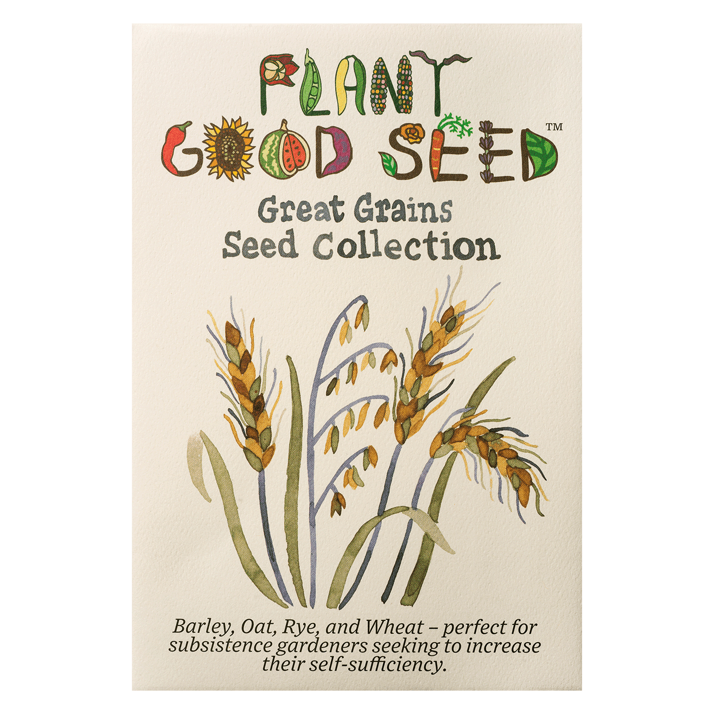 Great Grains Seed Collection - Four Packets - The Plant Good Seed Company